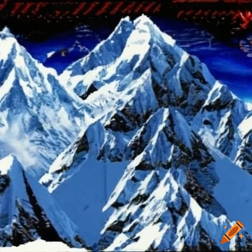 1990 videogame box art mount everest on sega genesis on Craiyon