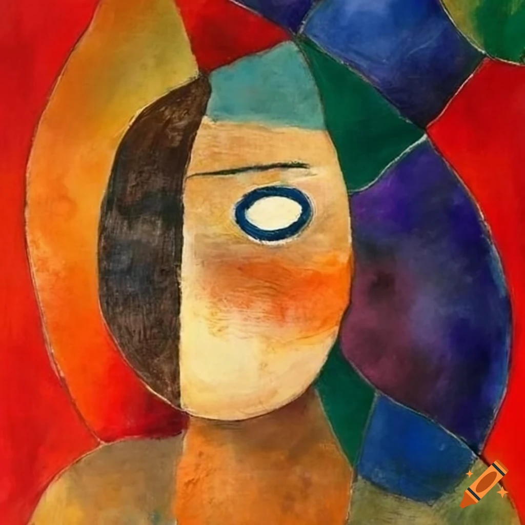 Surrealist monoprint by Paul Klee, a woman in high heels and hat laying ...