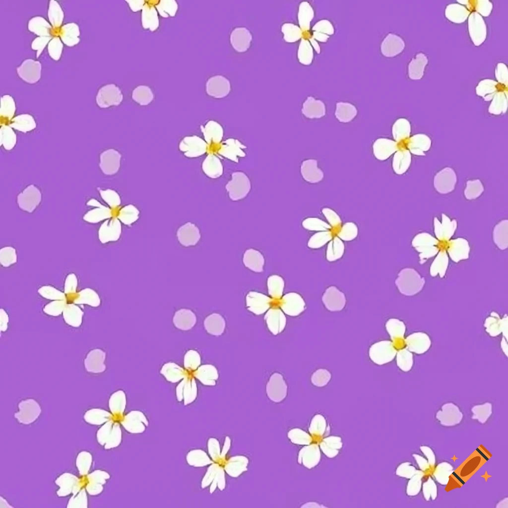 Simple flowers with purple background