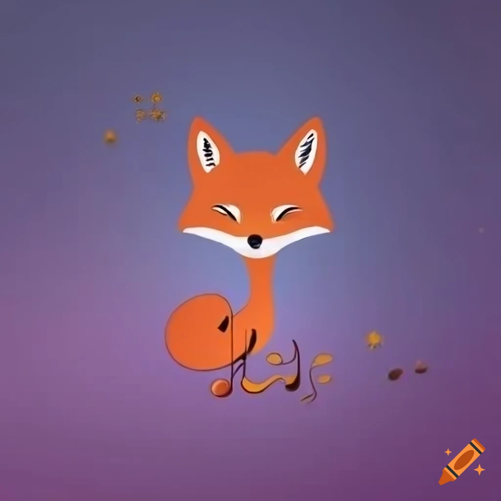 Minimalism fox cosmos music musical notes