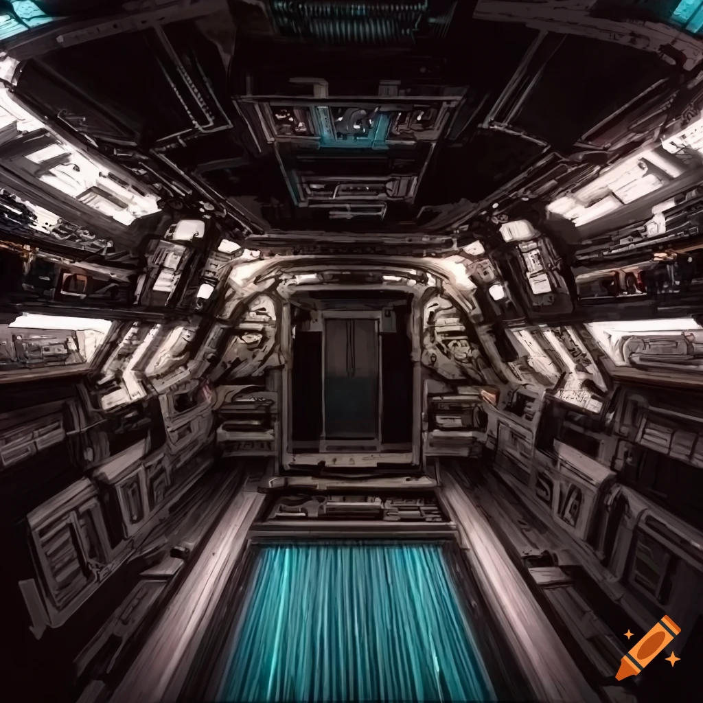 Alien Space Station Interior
