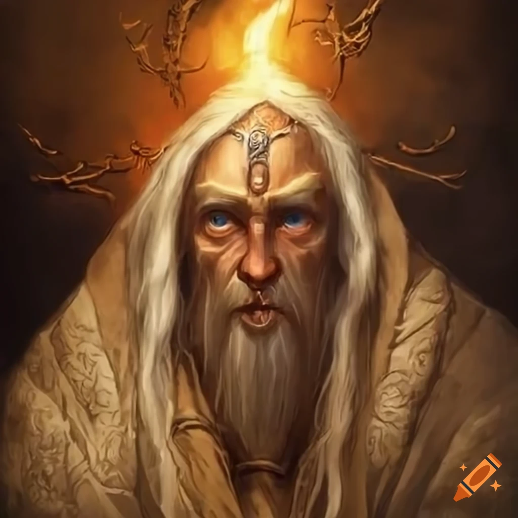 Proto-slavic pagan priest on Craiyon