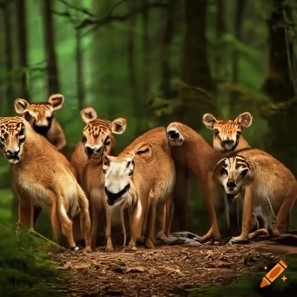 Real Forest Animals Together
