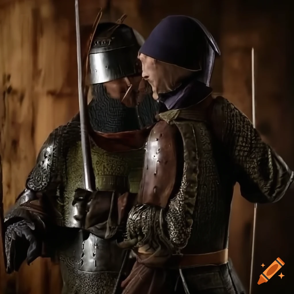 Medieval wardens in a duel