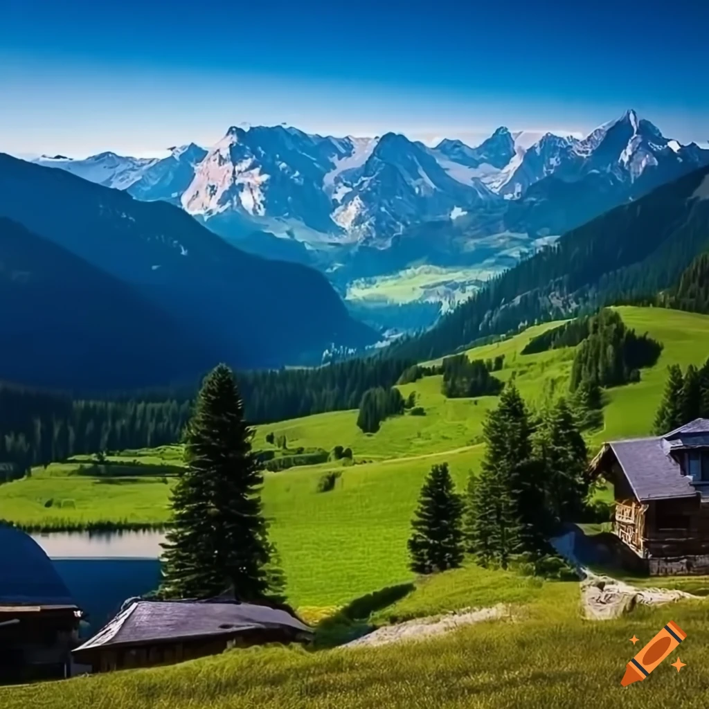 Schöne Berglandschaftsbilder