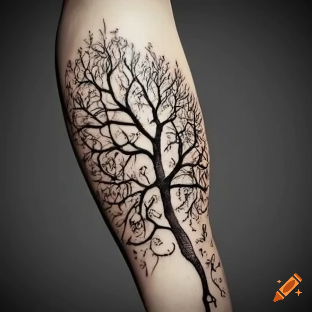 Tatouage De Racines De Sapin