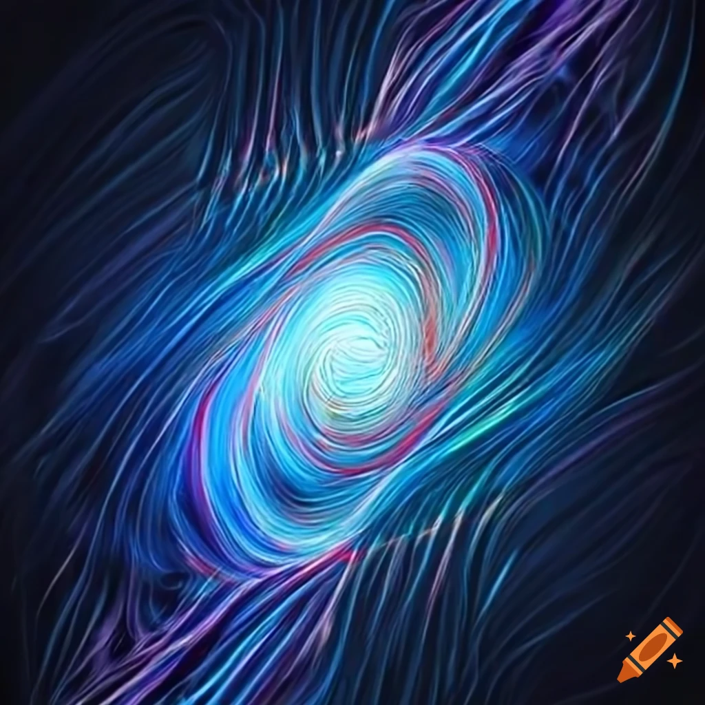 Draw a field of electromagnetic waves