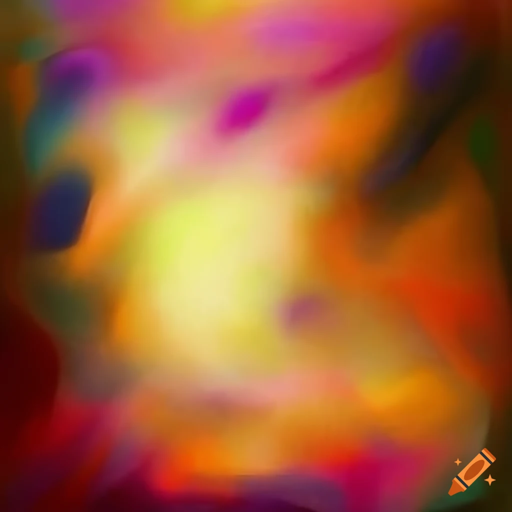 An ai-generated abstract painting with a calming mood on Craiyon