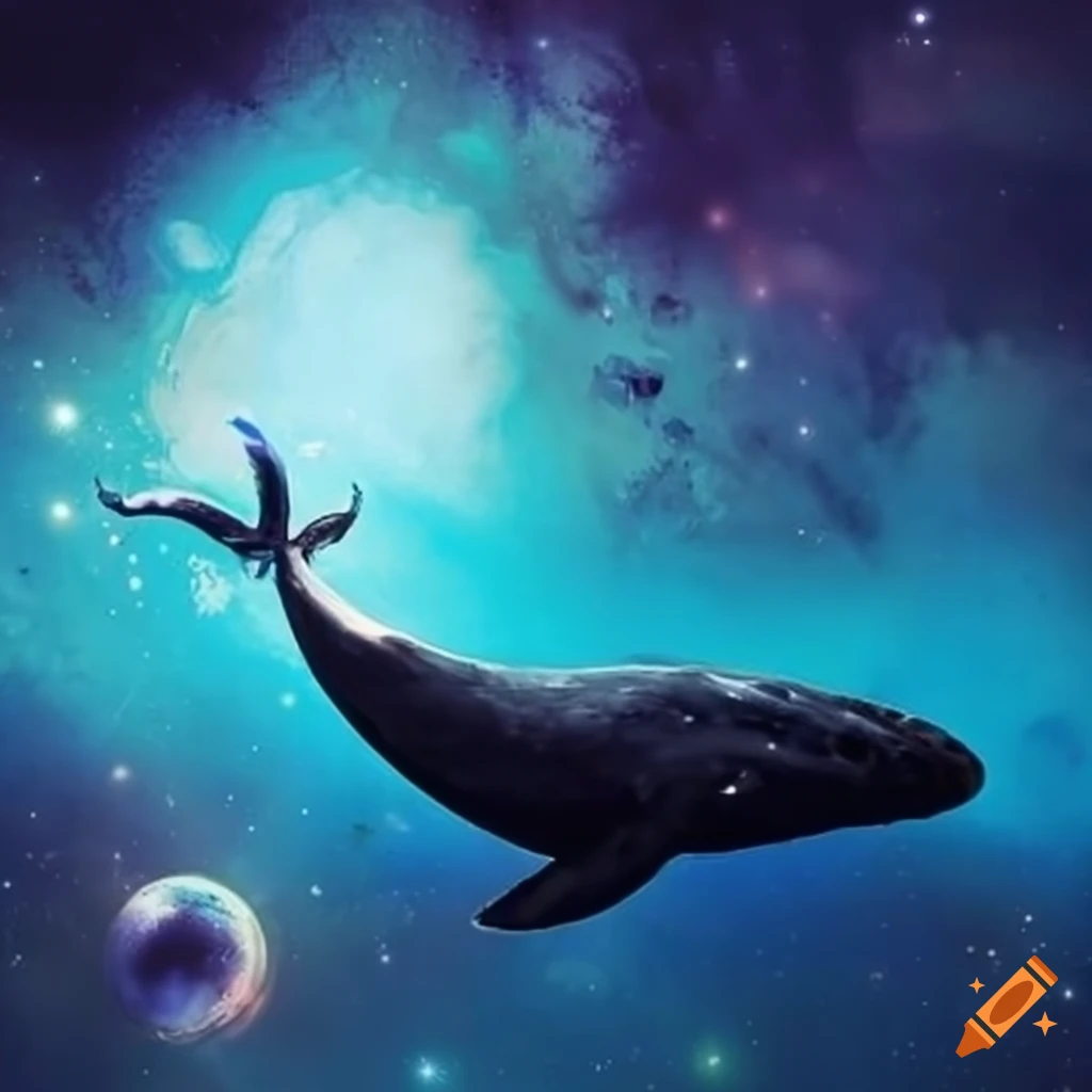 Space whale on Craiyon
