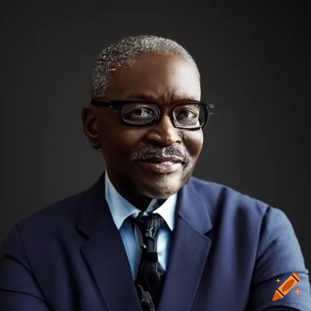 Photo face of a mature black male scientist