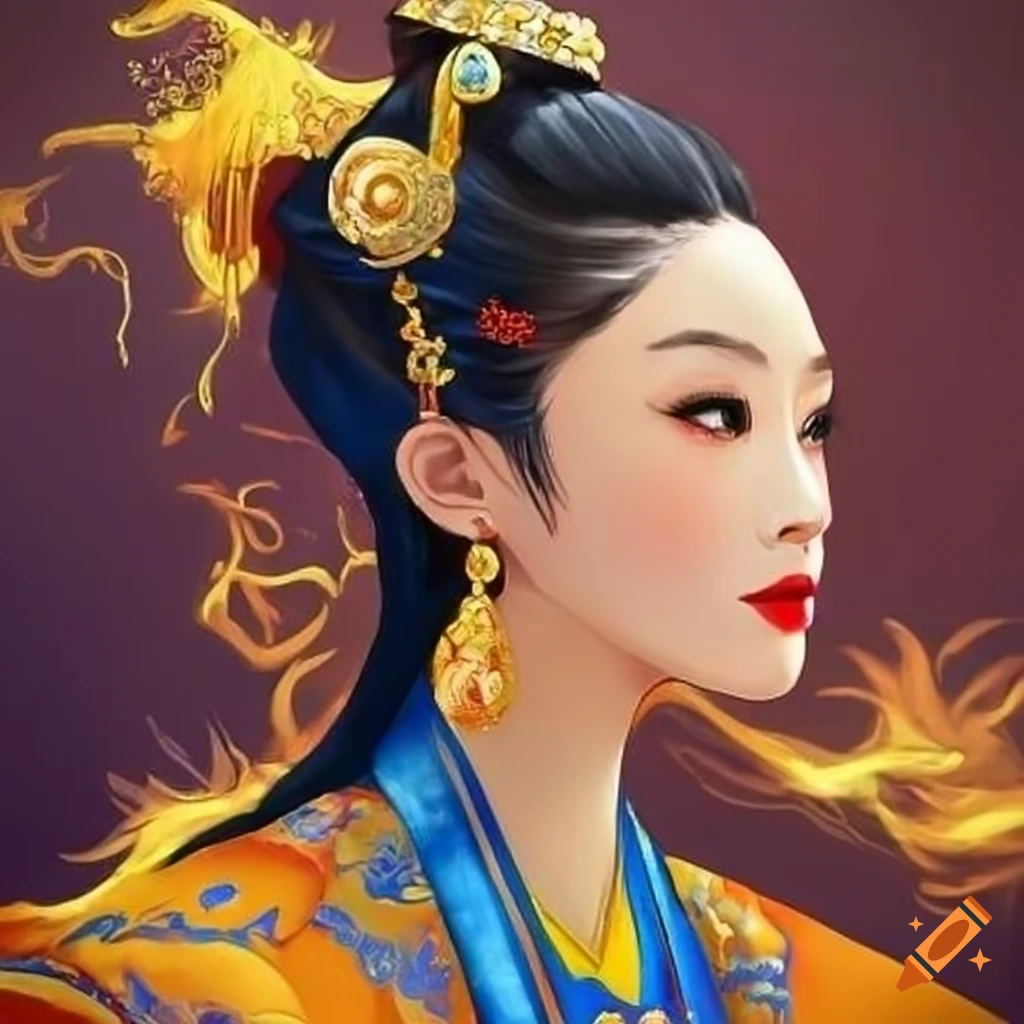 Ancient Chinese Princess Painting