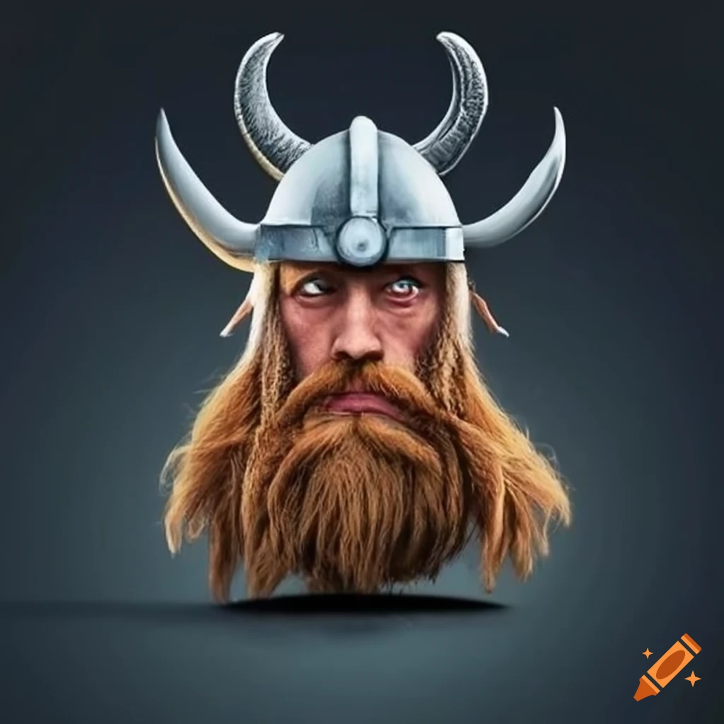 Viking with computer on Craiyon