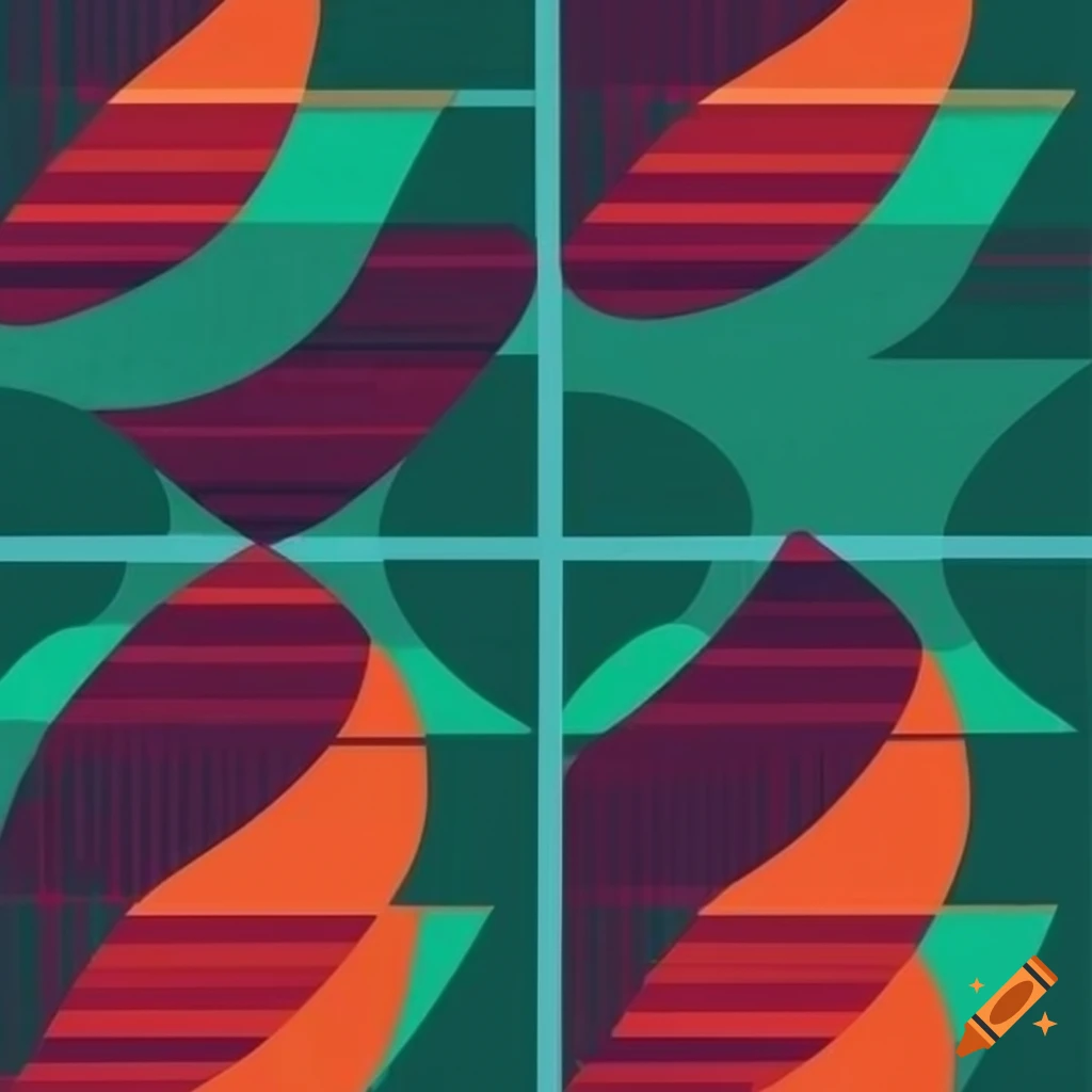 Minimalistic modern art pattern on Craiyon