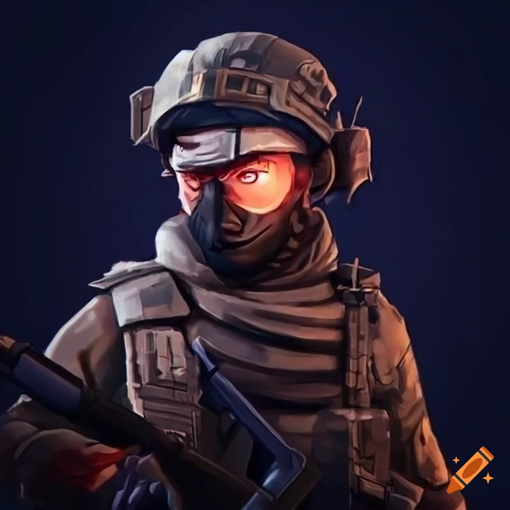 Discord banner for in-game military force on Craiyon