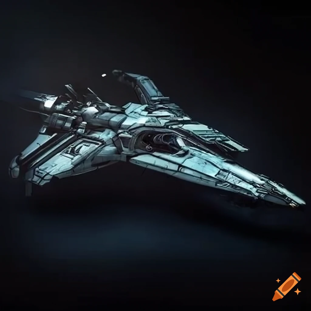 Futuristic liveaboard fighter space craft