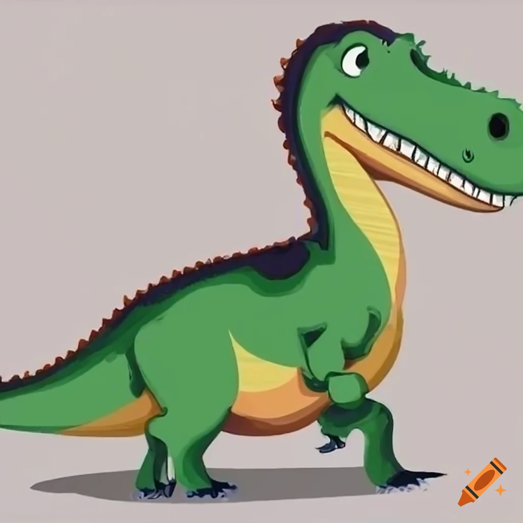 Big friendly dinosaur on Craiyon