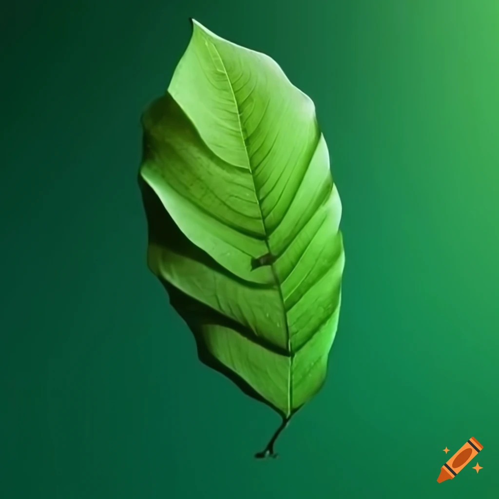 Green leaf up on Craiyon