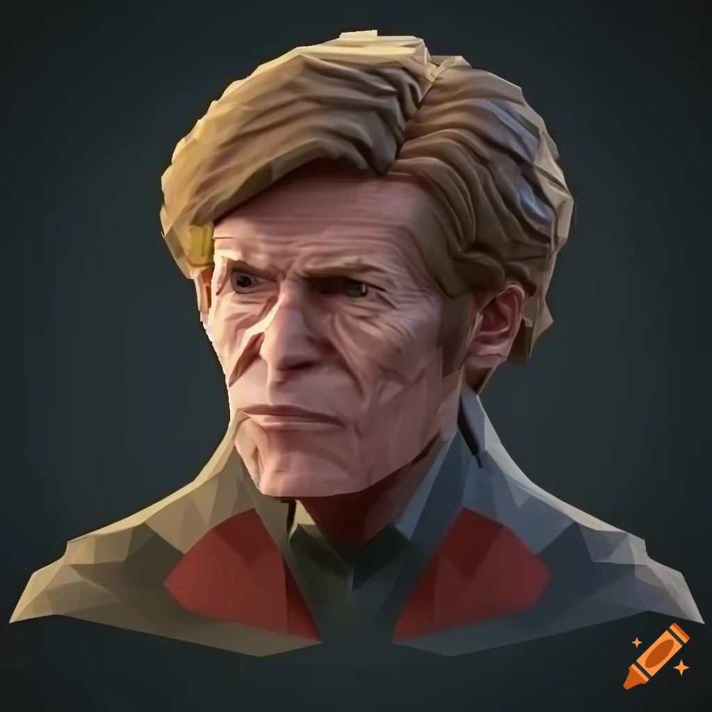 Willem defoe low poly