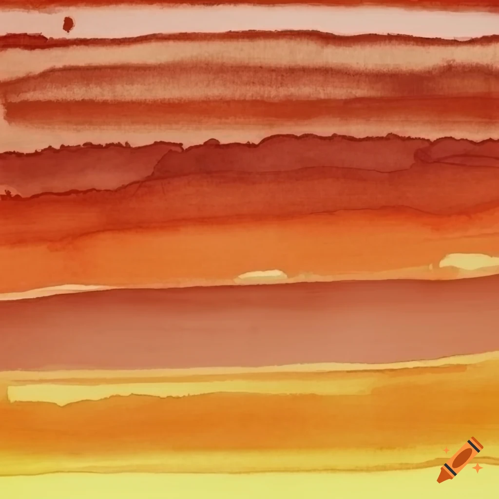 Orange watercolor gradient straight strokes