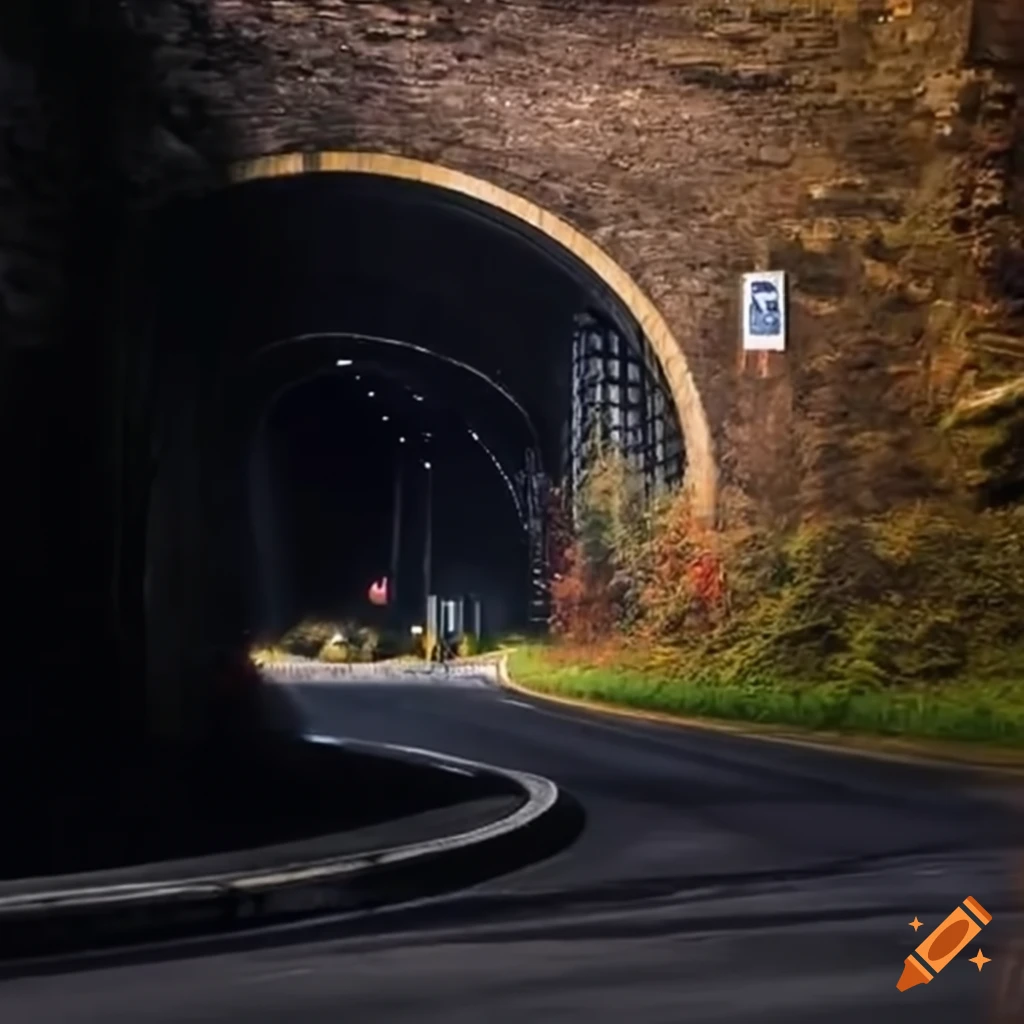 Smart road tunnel on Craiyon
