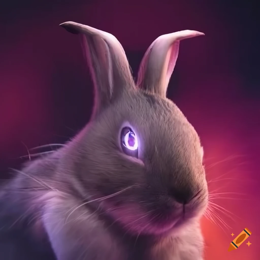 White rabbit particle accelerator on Craiyon