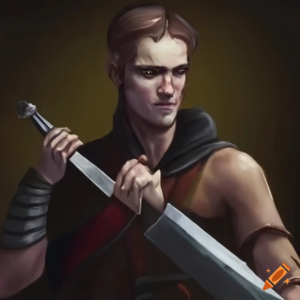 Jerma985 with a sword portrait