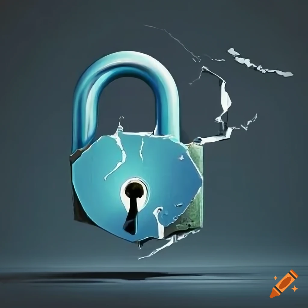 Broken lock on Craiyon