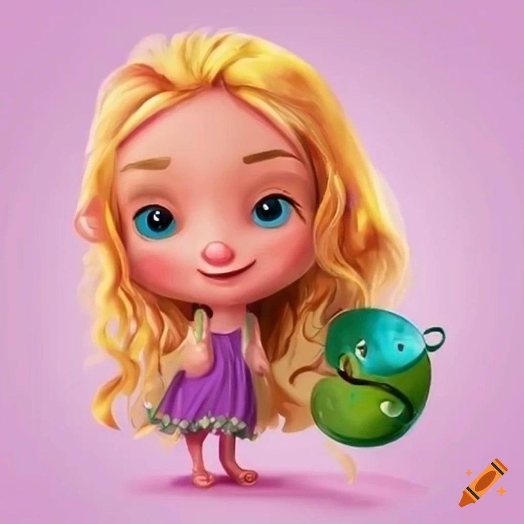 A beautiful character for children storybook on Craiyon
