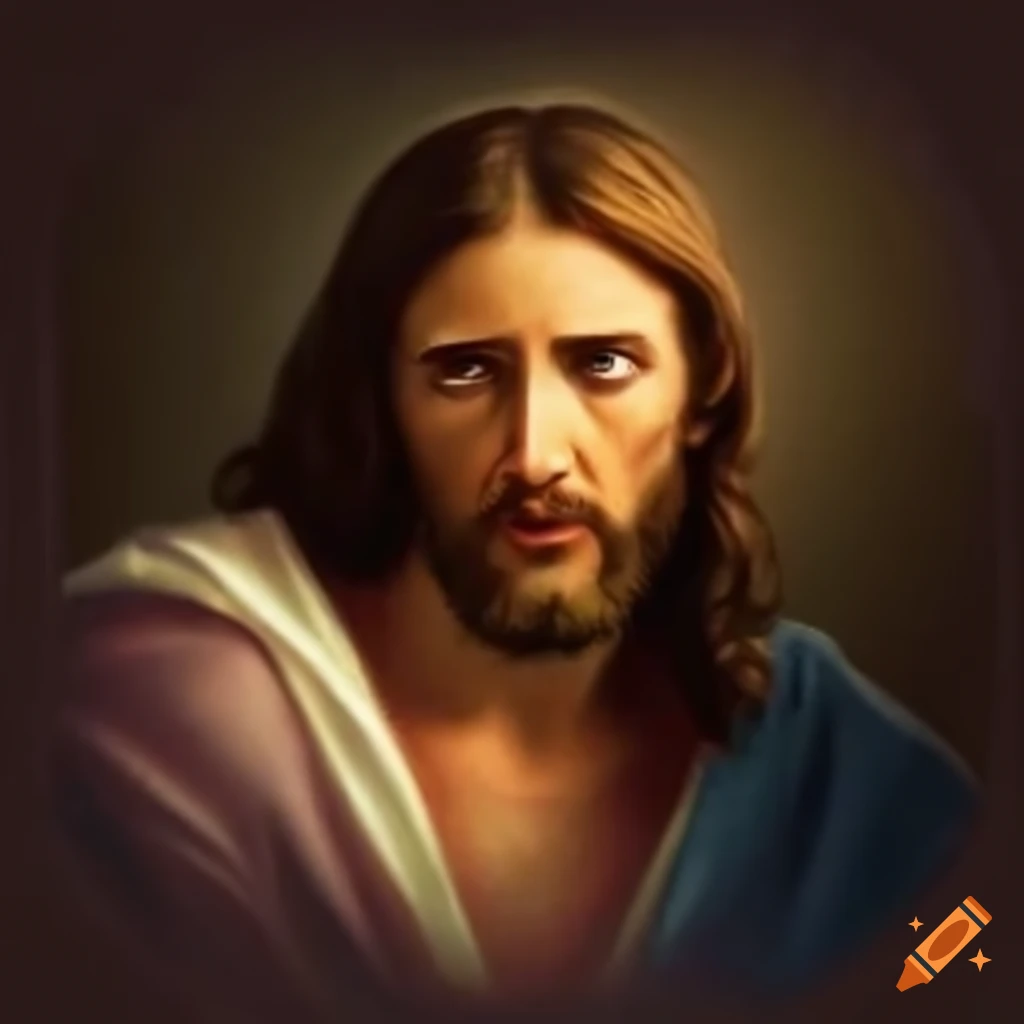 Disappointed jesus on Craiyon