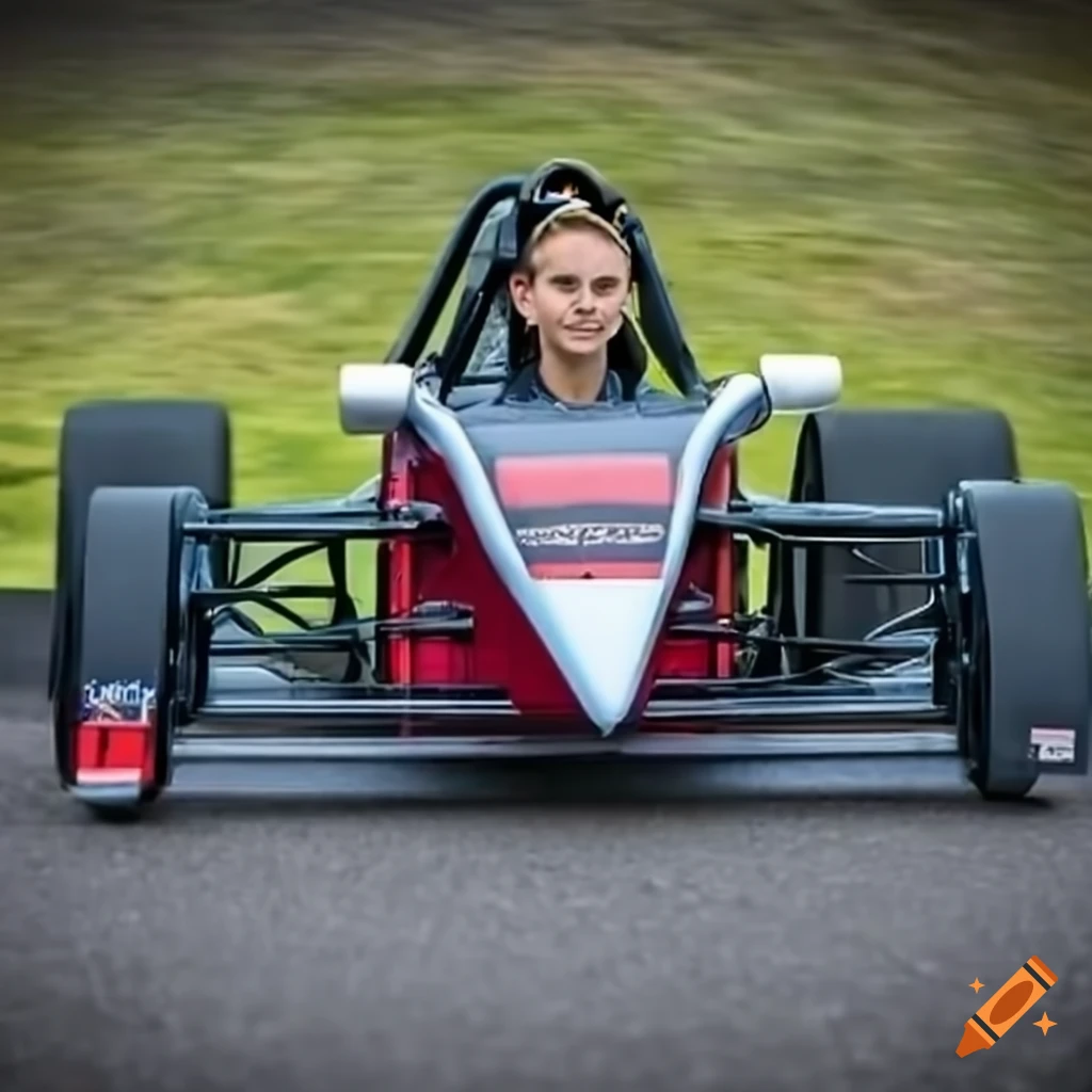 An electric formula student car on Craiyon