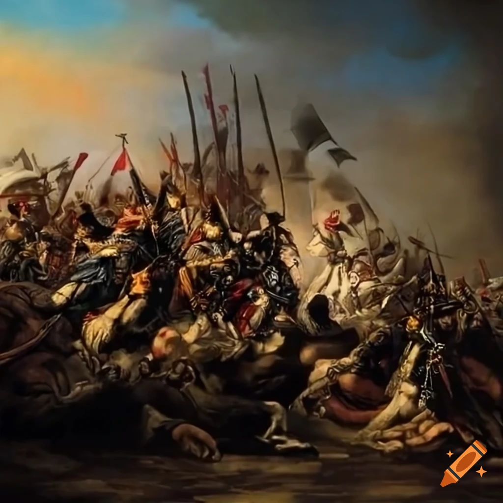 Napoleonic battle scene on Craiyon