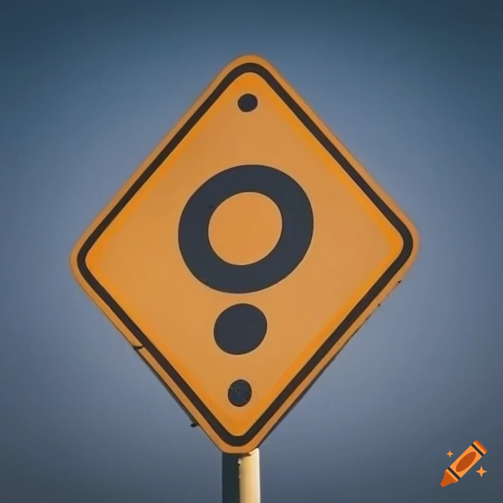 Some nonstandard road signage, clean shapes, realistic, bright colors