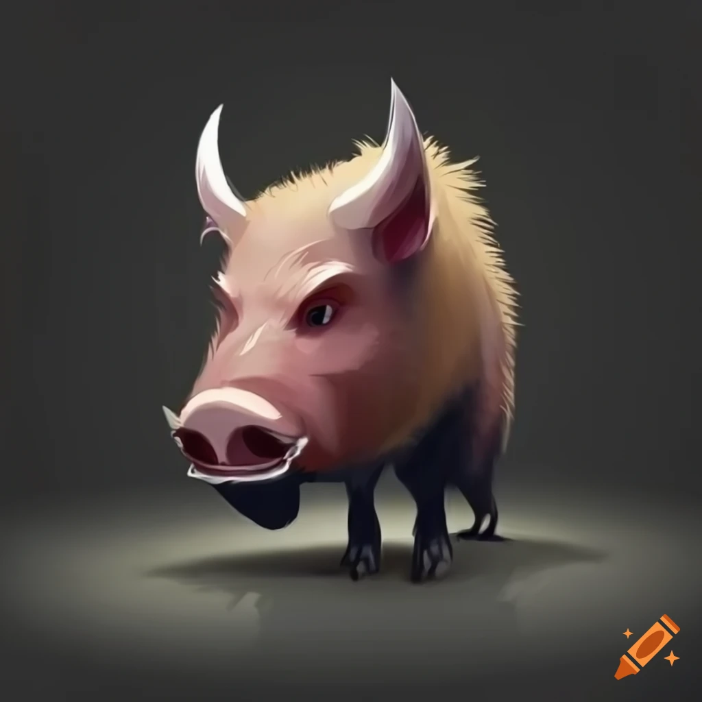 Simple boar on Craiyon