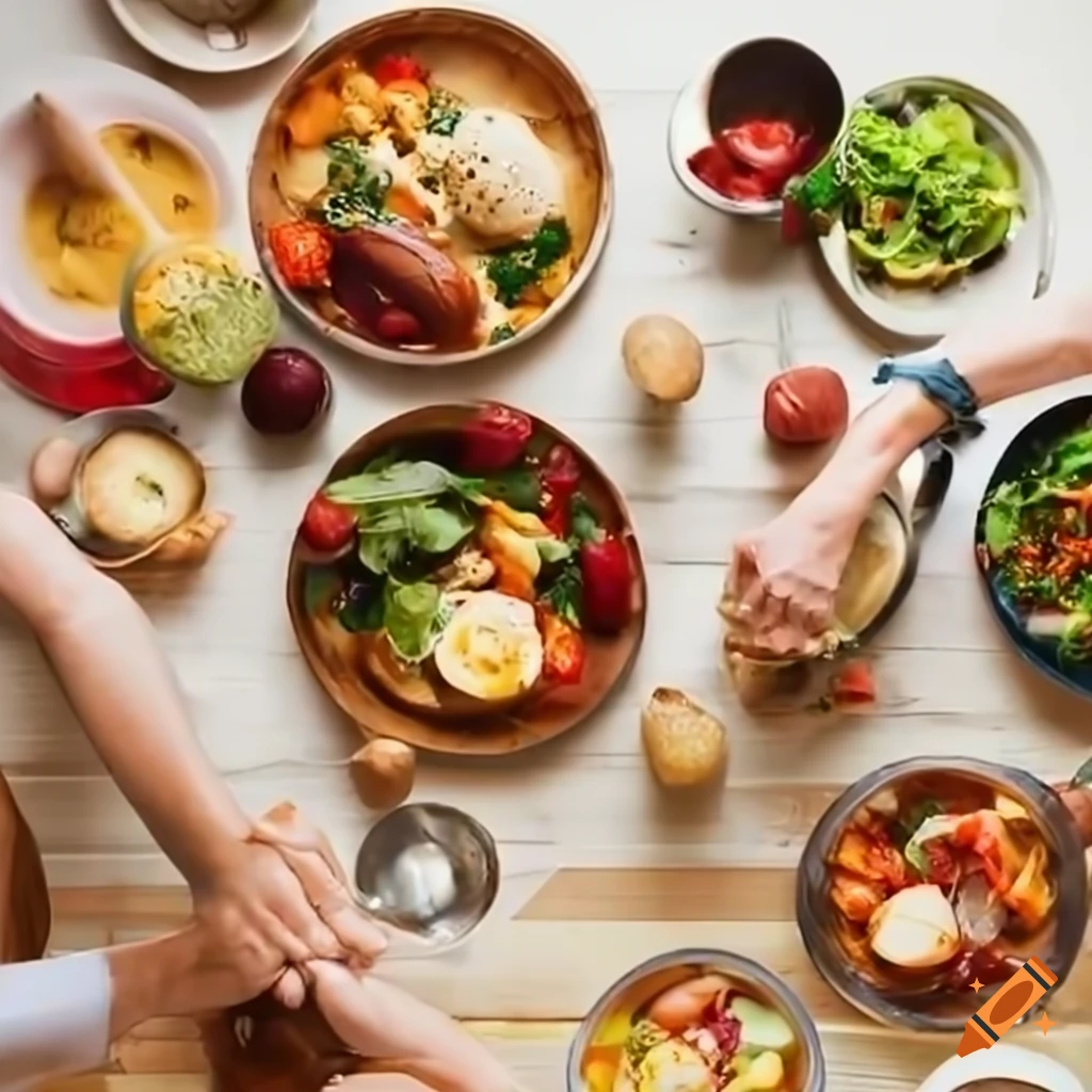 Group of people cooking on Craiyon