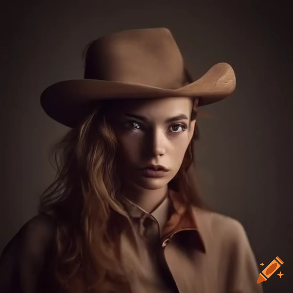 Studio portrait of a cowboy