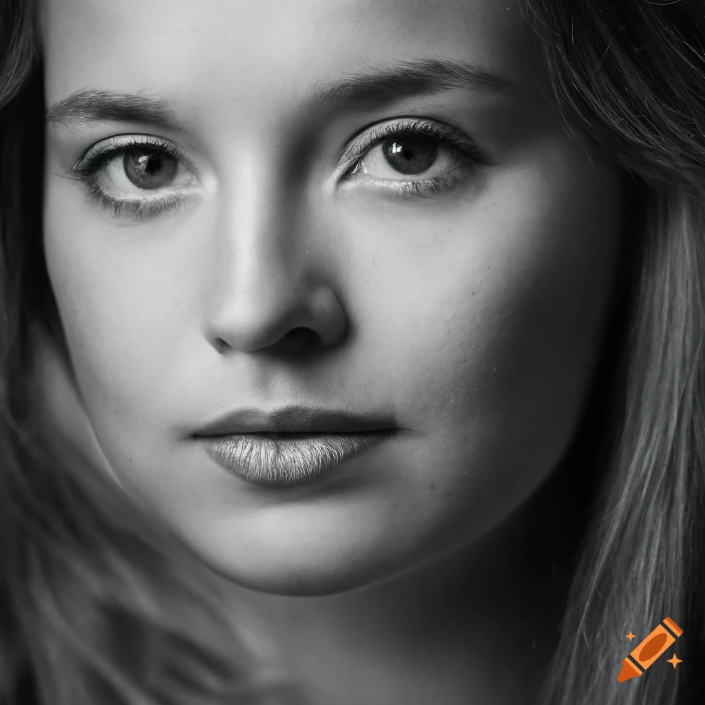 Perfect facial features is a photo portrait of a young slavic woman ...