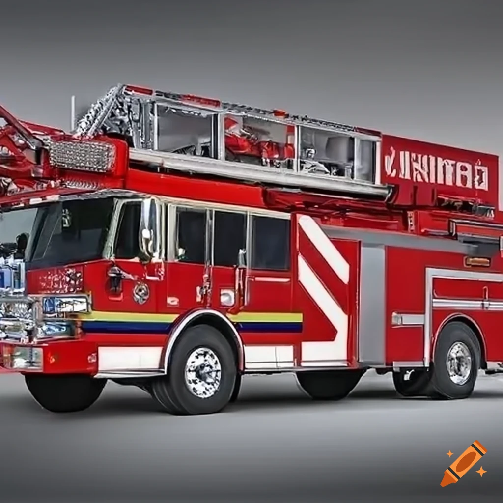 Advanced fire truck on Craiyon