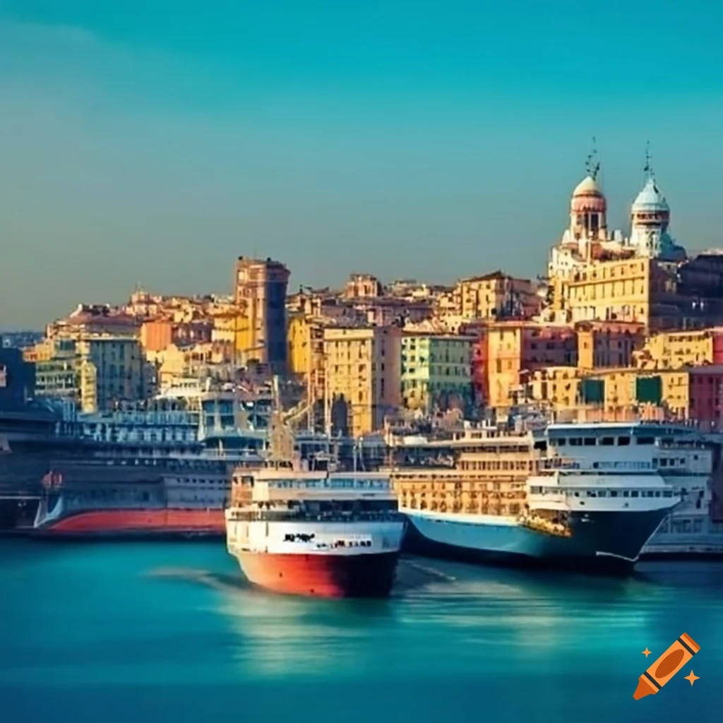 Port of genova on Craiyon