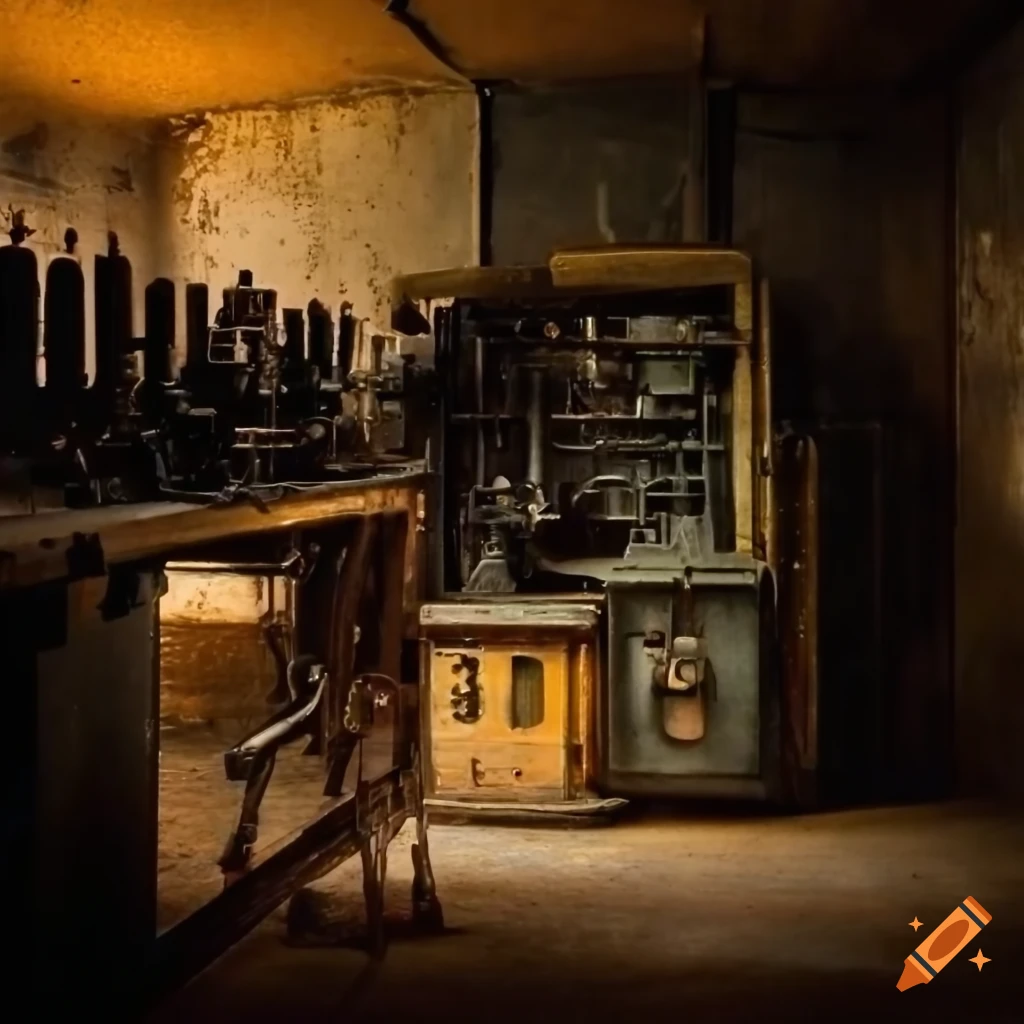 Old travel machine laboratory on Craiyon