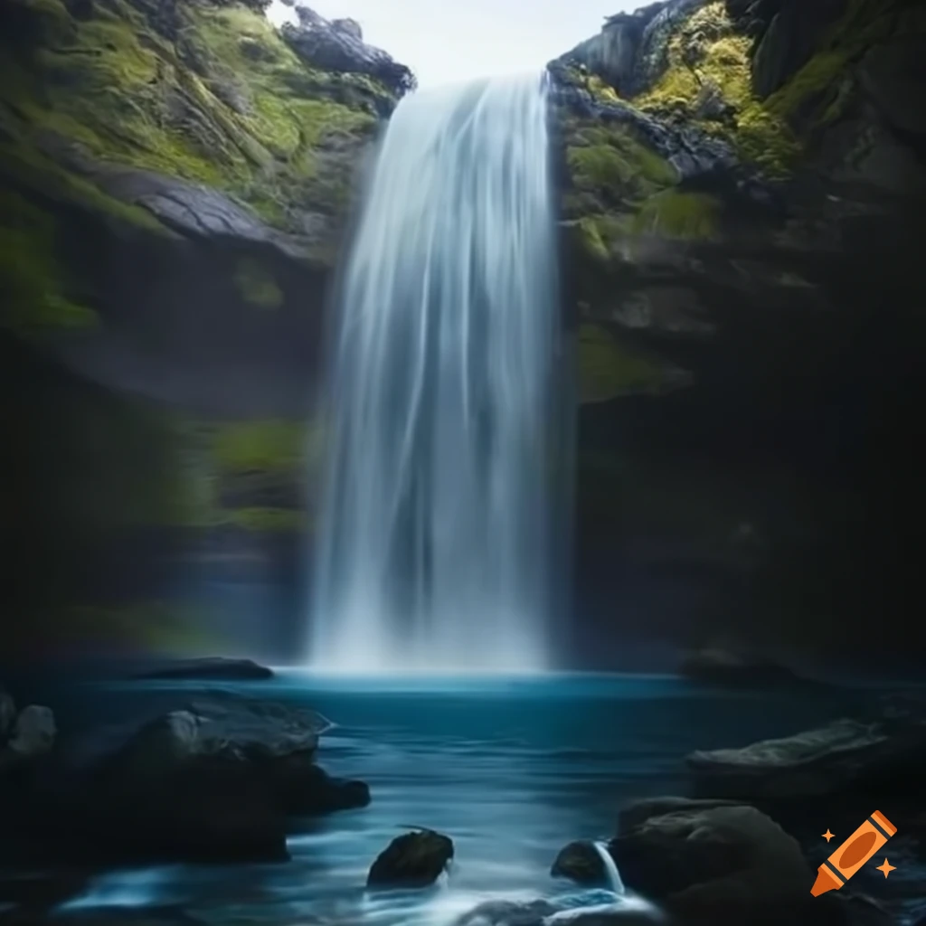 Waterfall on Craiyon