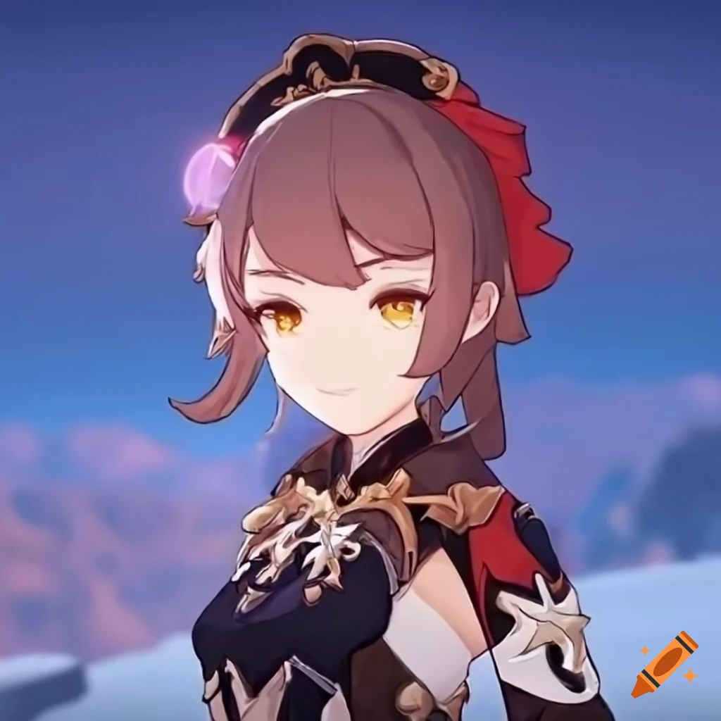 A character from genshin impact video game on Craiyon