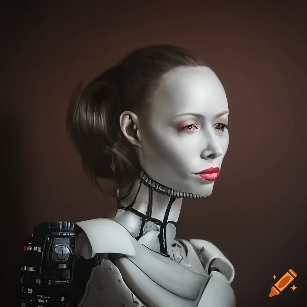 Female robot, asimov style on Craiyon
