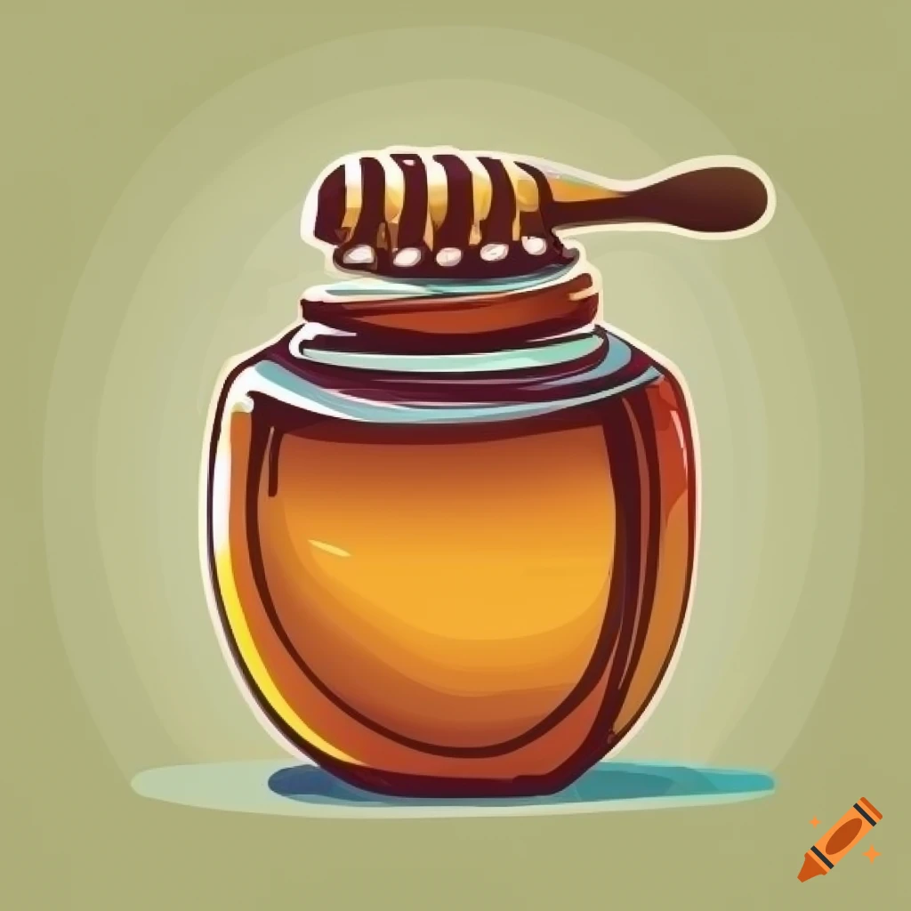 Tarro de miel vector on Craiyon