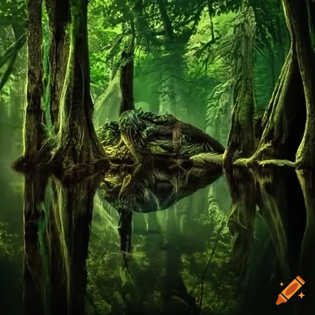 Heart of amazon forest on Craiyon