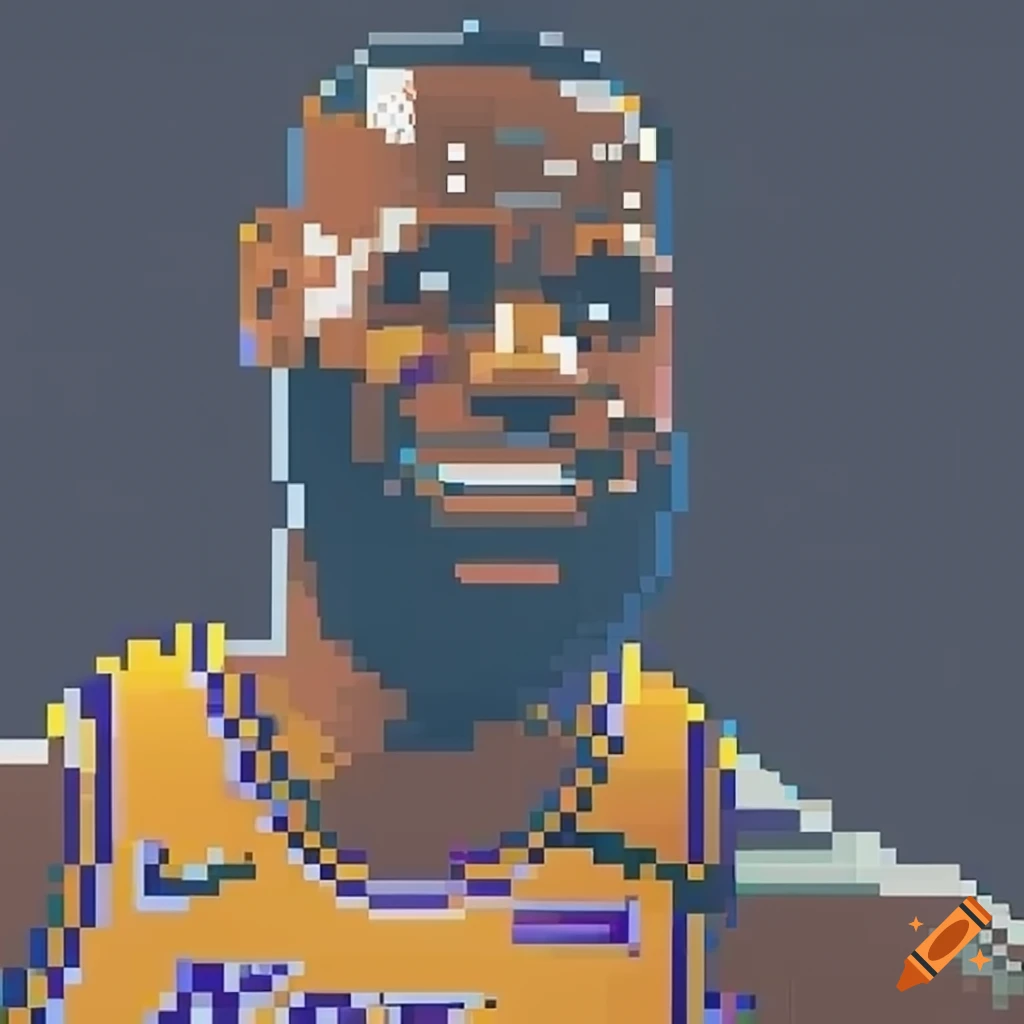 Lebron james pixel art