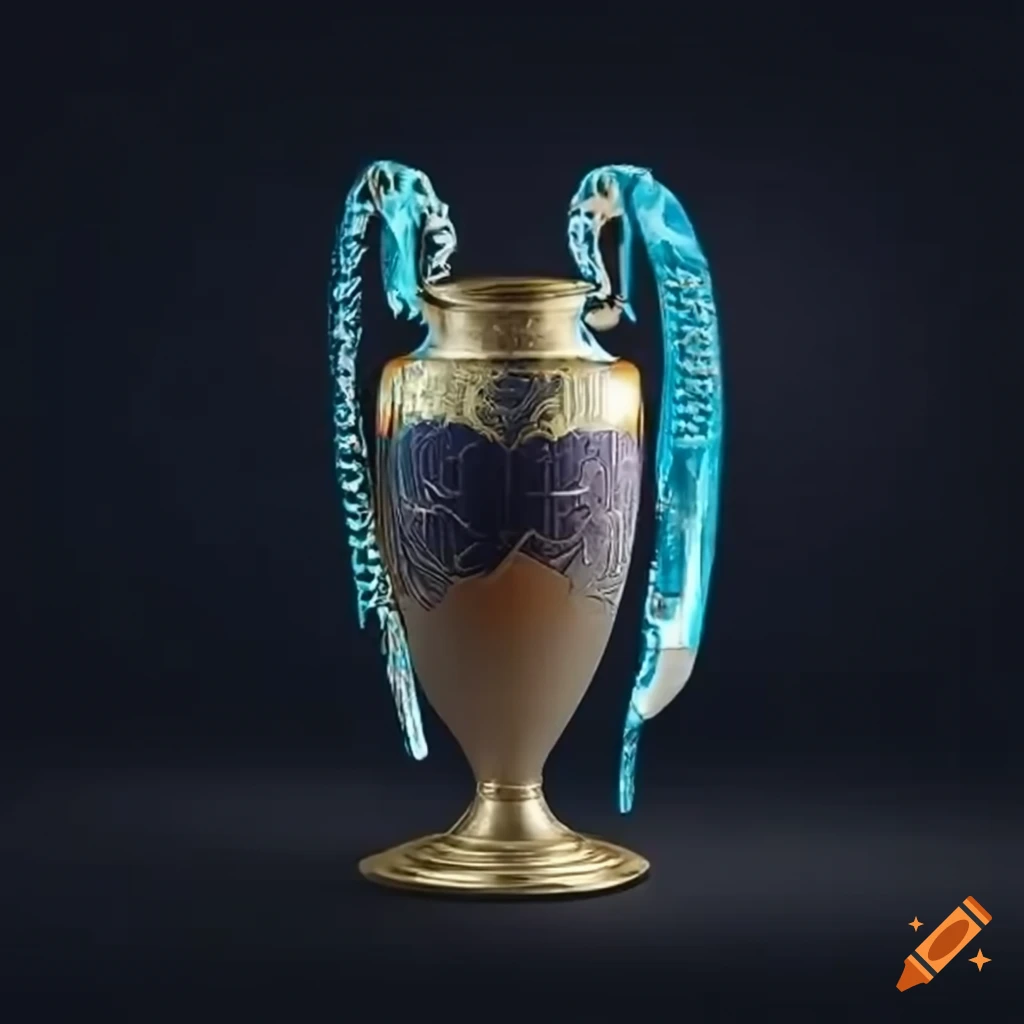 Axs (axie infinity token) themed premier league trophy on Craiyon