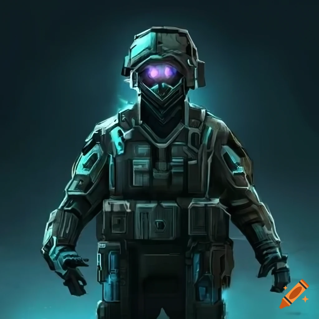 Sci-fi military spy concept