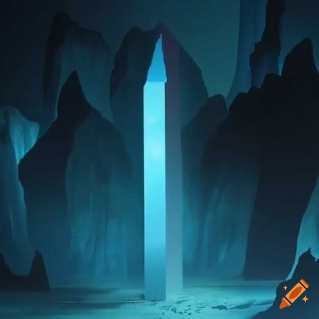 A monolith on Craiyon