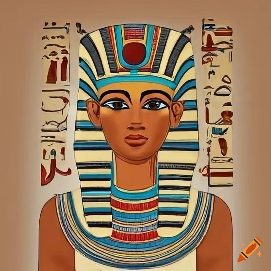 Authentic Egyptian Queen Hatshepsut Drawing