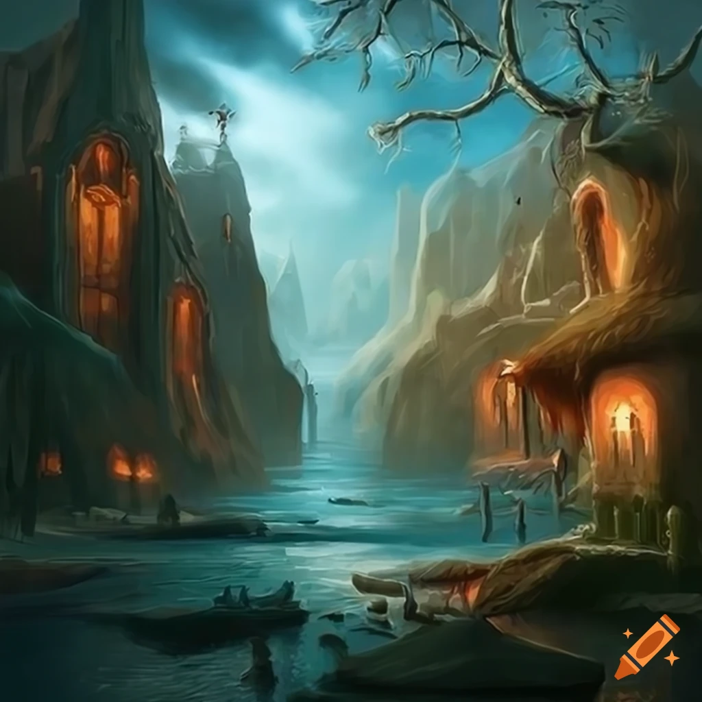 Realistic fantasy scenes